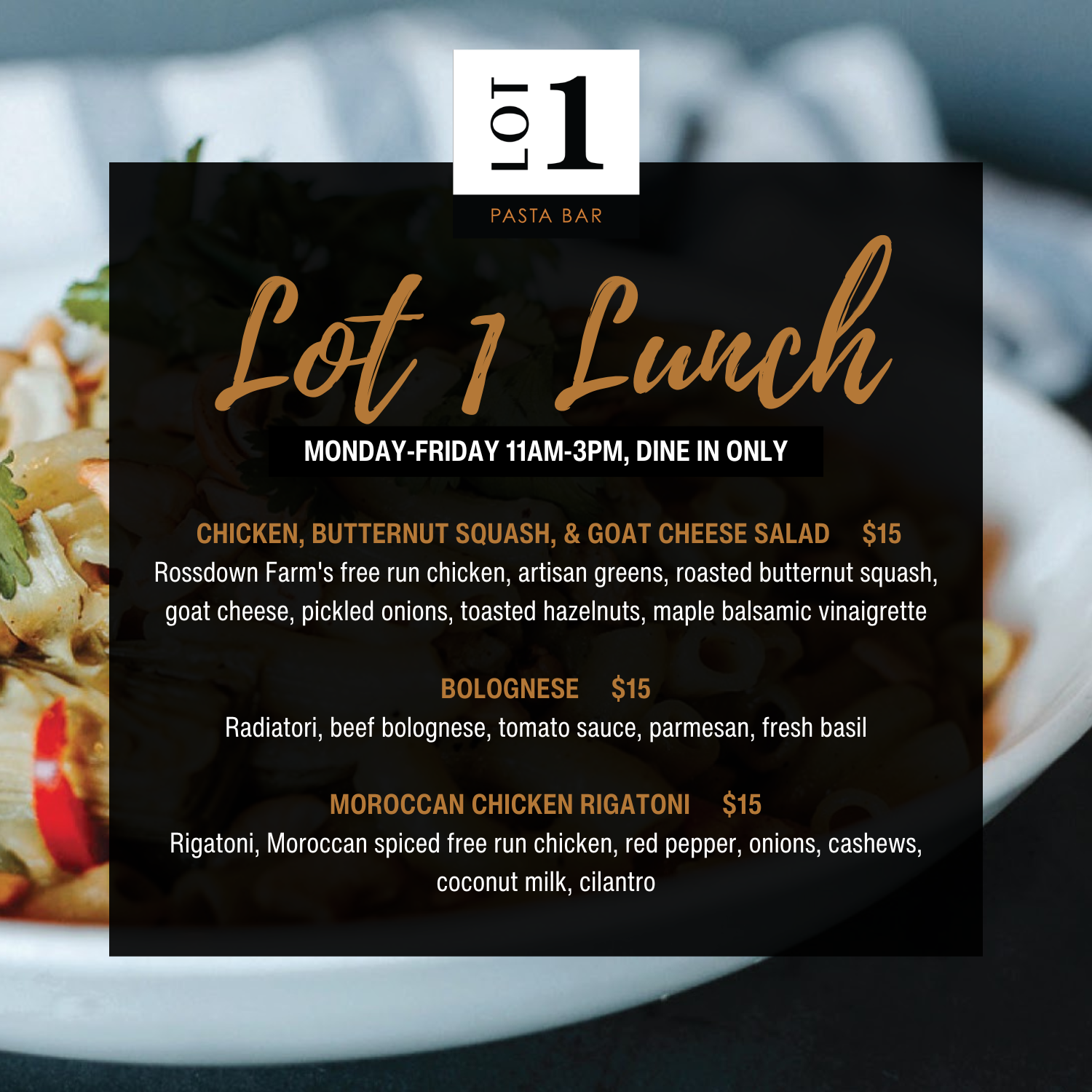 Lot 1 Pasta Bar – Unravel your taste buds – Victoria, BC